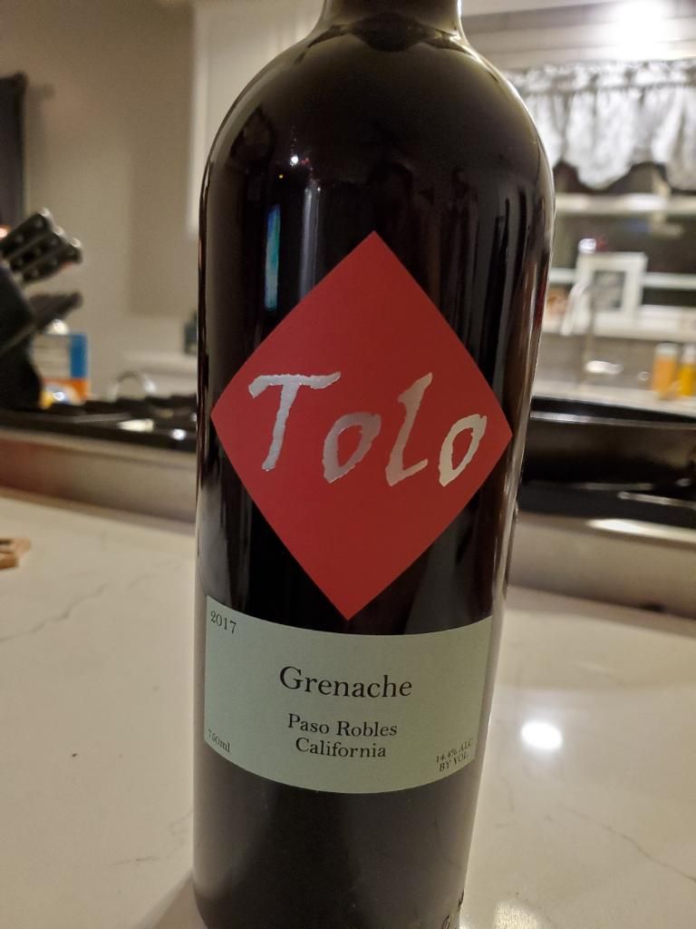 2021 Tolo Cellars Grenache, USA, California, Central Coast, Paso Robles ...