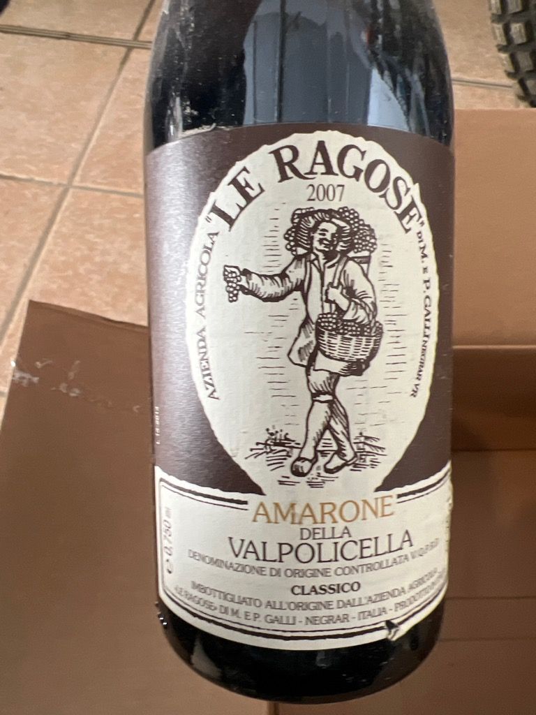 1998 La Ragose Amarone della Valpolicella Classico, Italy, Veneto ...