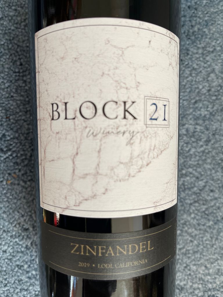 2019 Block 21 Zinfandel, USA, California, Central Valley, Lodi ...