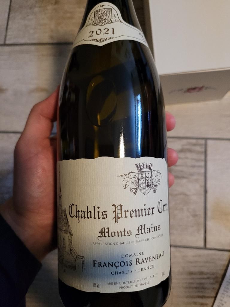 2021 François Raveneau Chablis 1er Cru Monts Mains, France, Burgundy ...