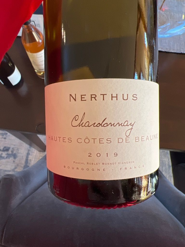 2019 Domaine Roblet-Monnot Chardonnay Nerthus, France, Burgundy ...