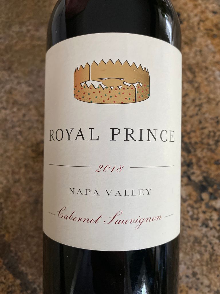 2018 Royal Prince Cabernet Sauvignon, USA, California, Napa Valley ...