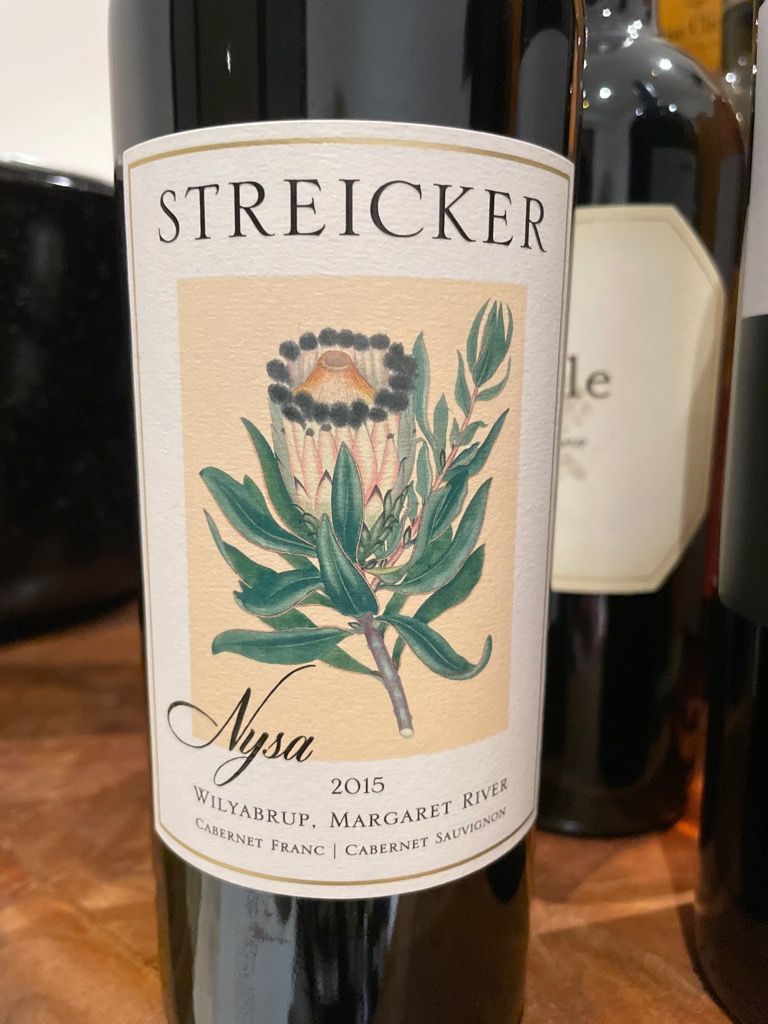 2015 Streicker Cabernet Franc Cabernet Sauvignon Nysa Wilyabrup, Australia, Western Australia ...