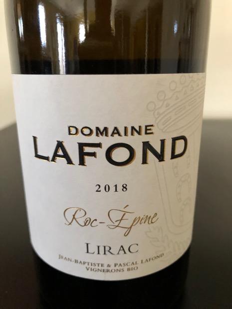 2018 Domaine Lafond Roc-Epine Lirac Blanc, France, Rhône, Southern ...