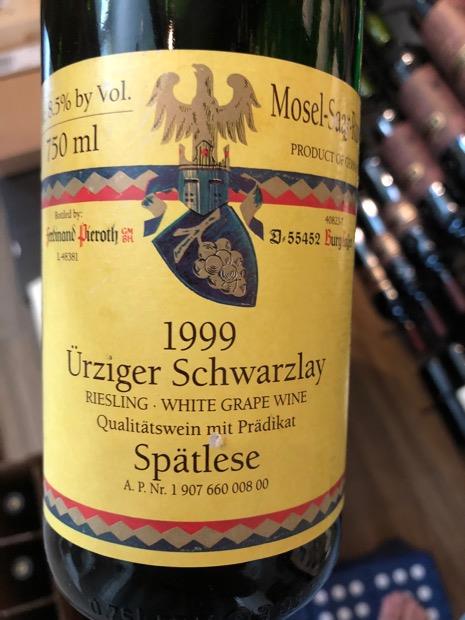 2005 Ferdinand Pieroth Ürziger Schwarzlay Riesling Spätlese, Germany ...