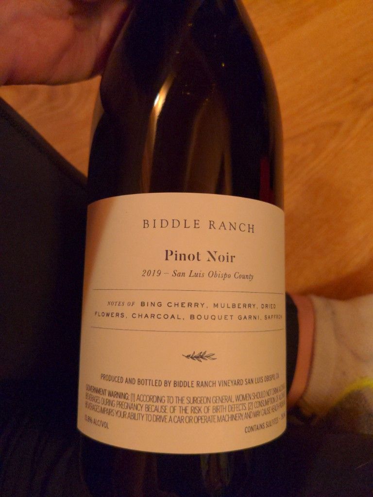 2020 Biddle Ranch Vineyard Pinot Noir, USA, California, Central Coast ...