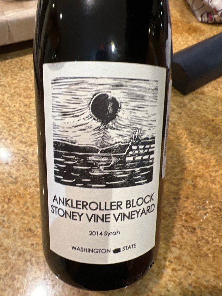 2014 Block Wines Syrah Ankleroller Block Stoney Vine Vineyard, USA ...