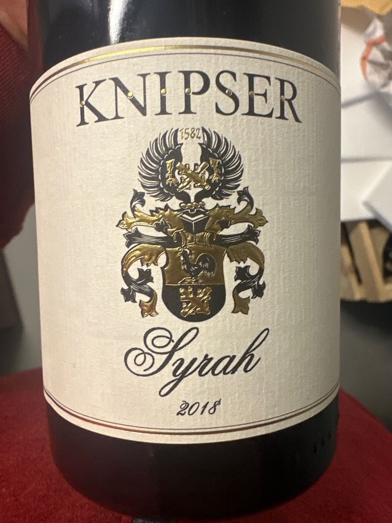 2019 Knipser Syrah, Germany, Pfalz - CellarTracker