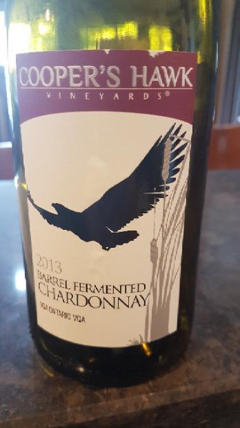 2021 Cooper's Hawk Vineyards Chardonnay Barrel Fermented, Canada ...