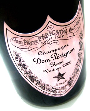 2000 Dom Pérignon Champagne Rosé Limited Edition Metal Label, France ...