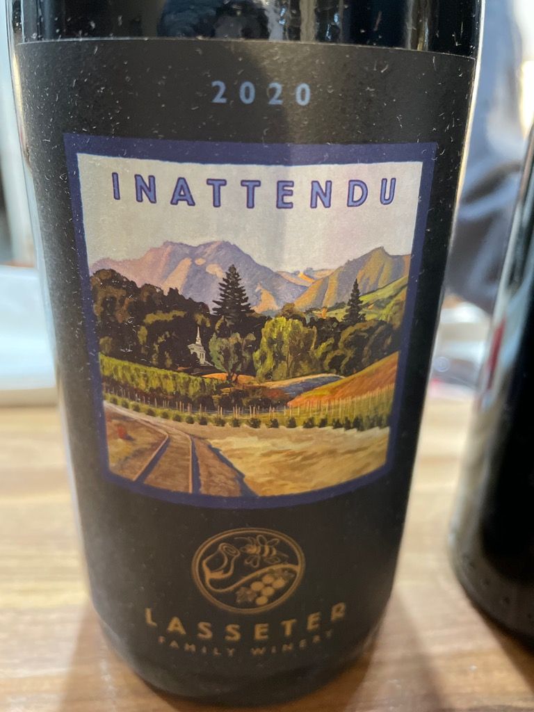 2021 Lasseter Family Winery Inattendu, USA, California, Sonoma County ...