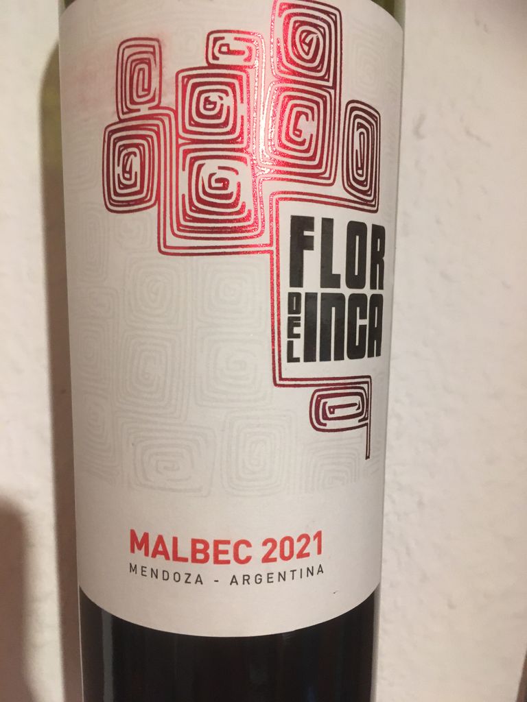 2021 Flor del Inca Malbec, Argentina, Mendoza - CellarTracker