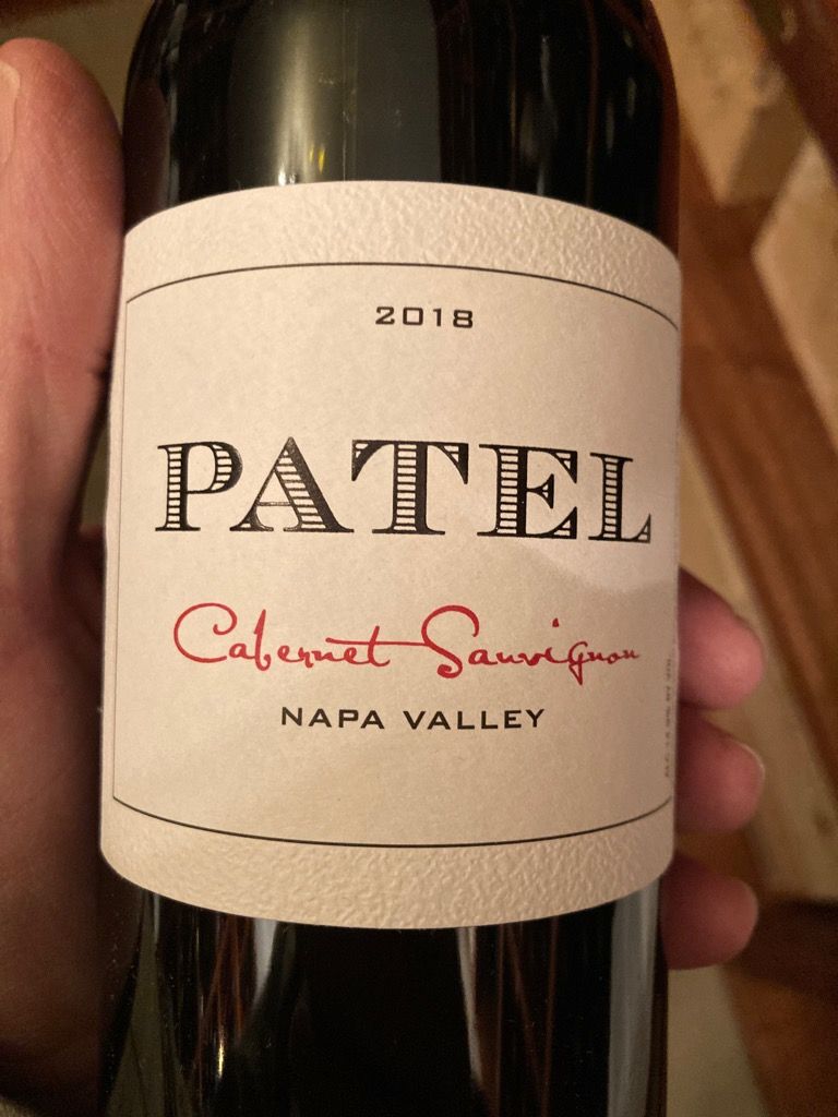2018 Patel Cabernet Sauvignon Napa Valley, USA, California, Napa Valley ...