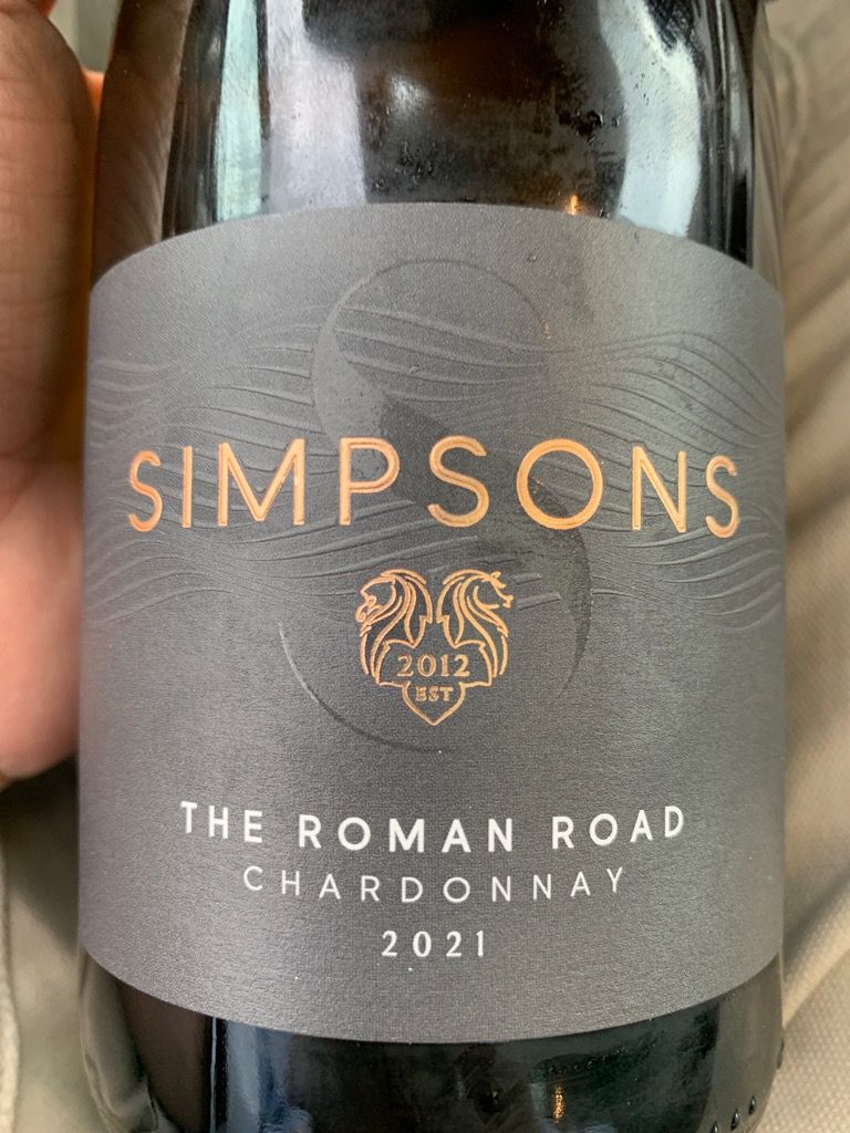 2021 Simpsons Wine Estate Chardonnay The Roman Road, United Kingdom ...