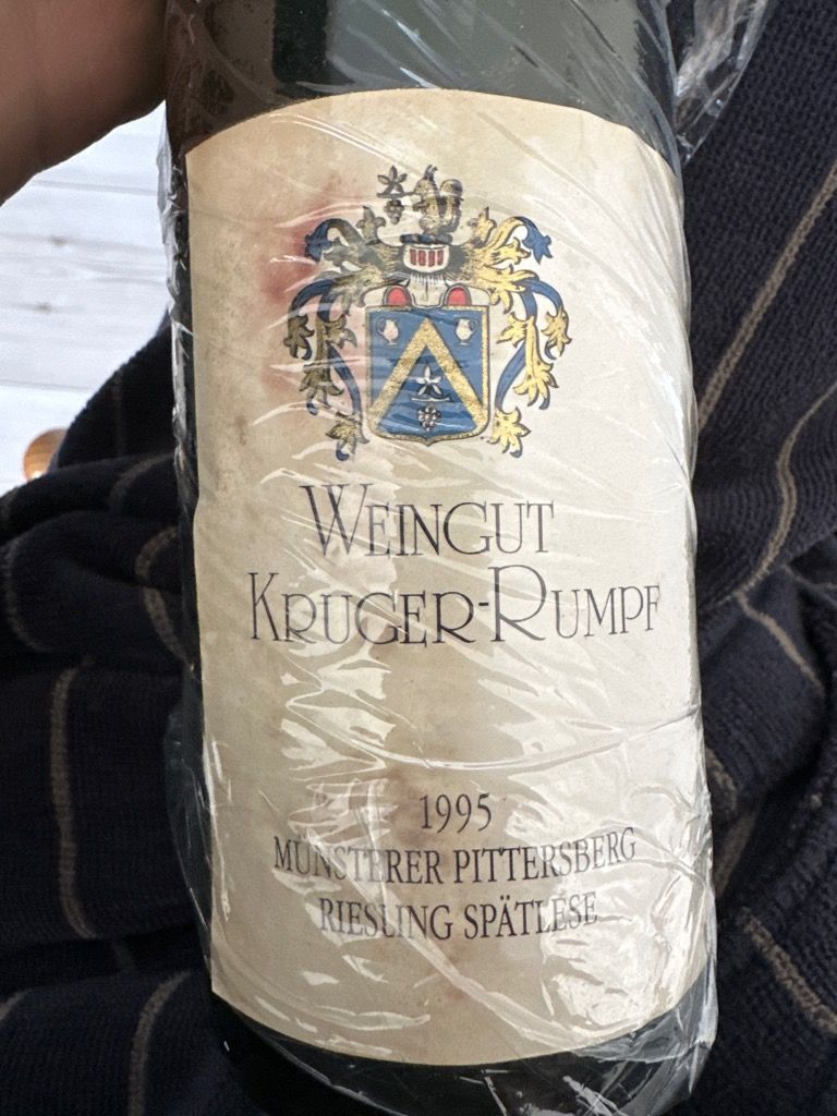1995 Kruger-Rumpf Münsterer Pittersberg Riesling Spätlese, Germany, Nahe - CellarTracker