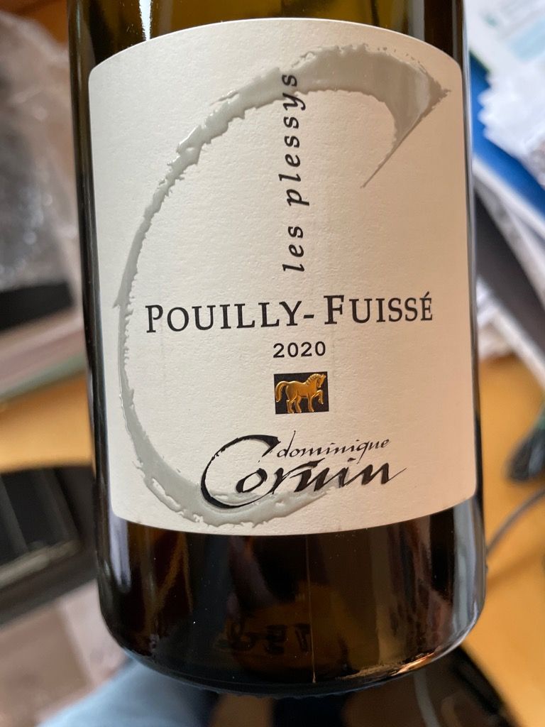 2021 Dominique Cornin Pouilly-Fuissé Les Plessys, France, Burgundy ...