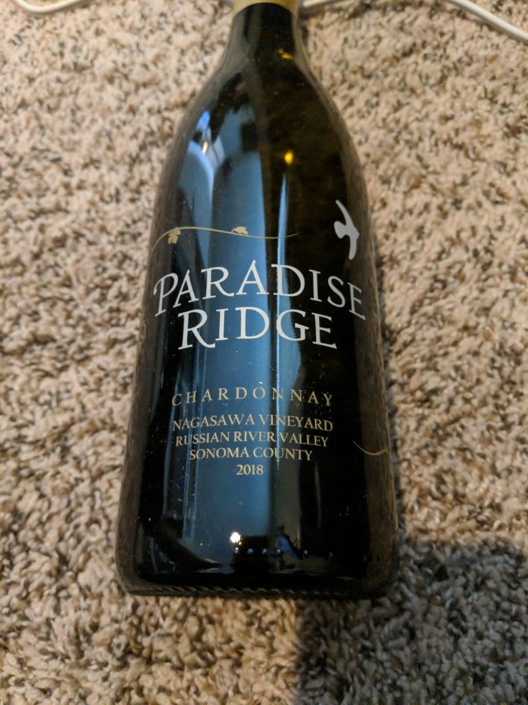 2018 Paradise Ridge Chardonnay Nagasawa, USA, California, Sonoma County ...