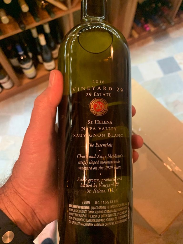 2016 Vineyard 29 Sauvignon Blanc Estate, USA, California, Napa Valley ...