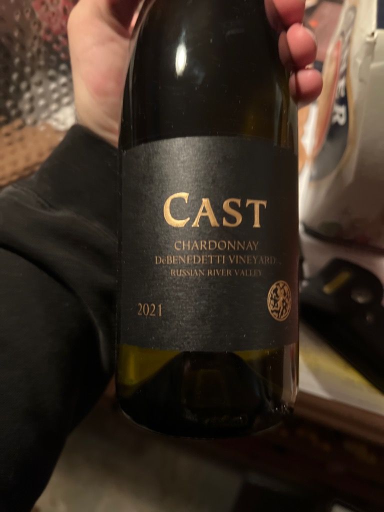 2021 Cast Wines Chardonnay DeBenedetti Vineyard, USA, California ...