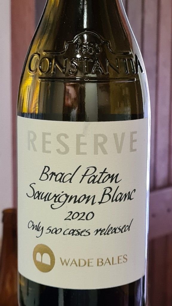 2020 Brad Paton Sauvignon Blanc Wade Bales Winemaker Selection, South ...