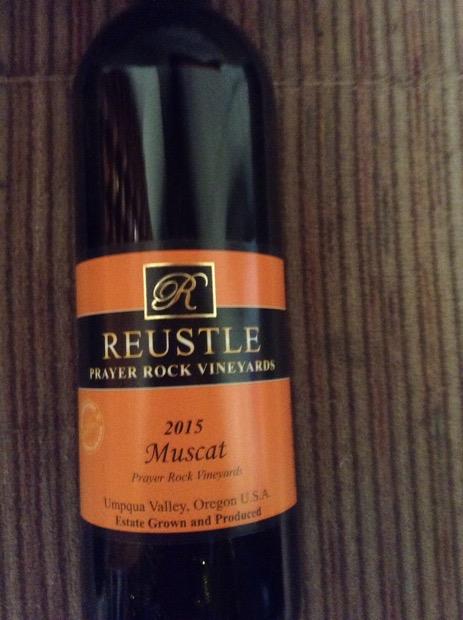 2015 Reustle Muscat Prayer Rock Vineyards, USA, Oregon, Southern Oregon ...
