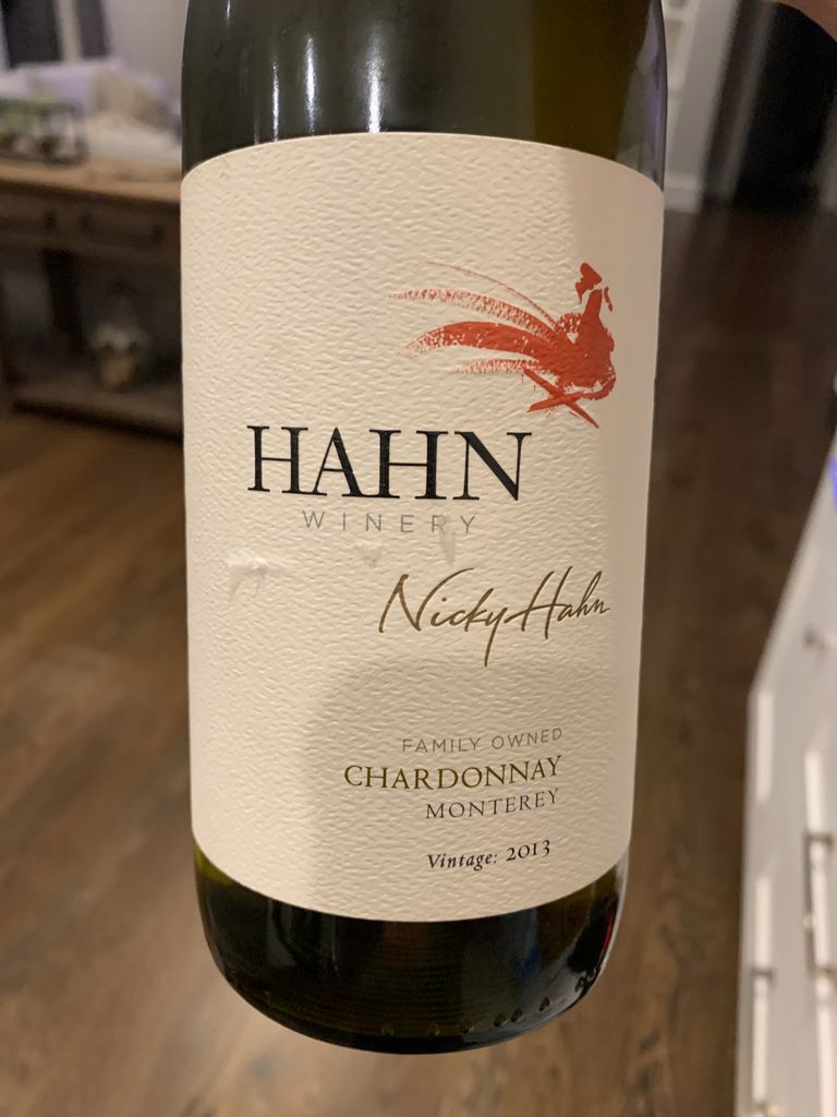 2013 Hahn Chardonnay Monterey County, USA, California, Central Coast ...