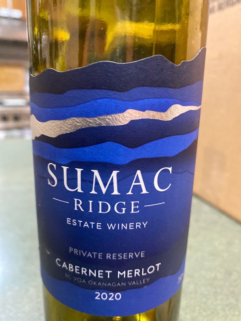 2020 Sumac Ridge Cabernet Merlot Private Reserve, Canada, British ...