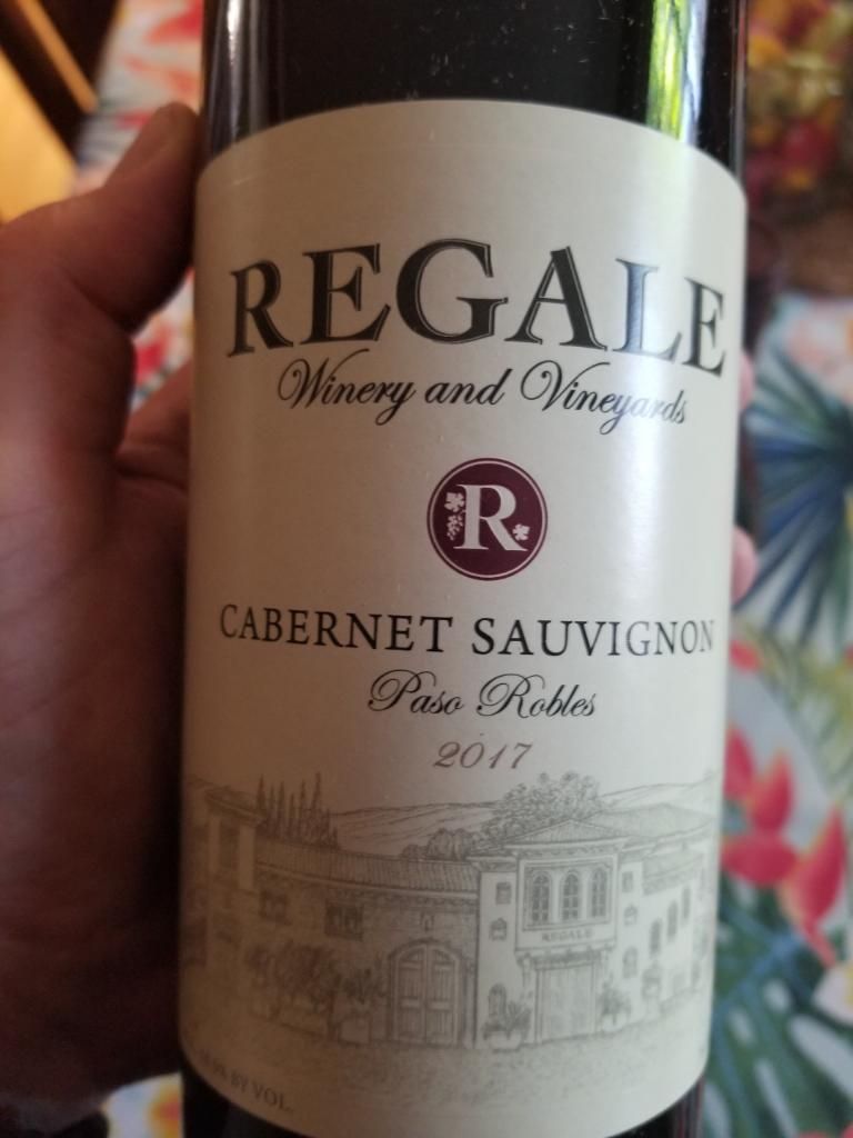 2018 Regale Winery and Vineyards Cabernet Sauvignon, USA, California ...