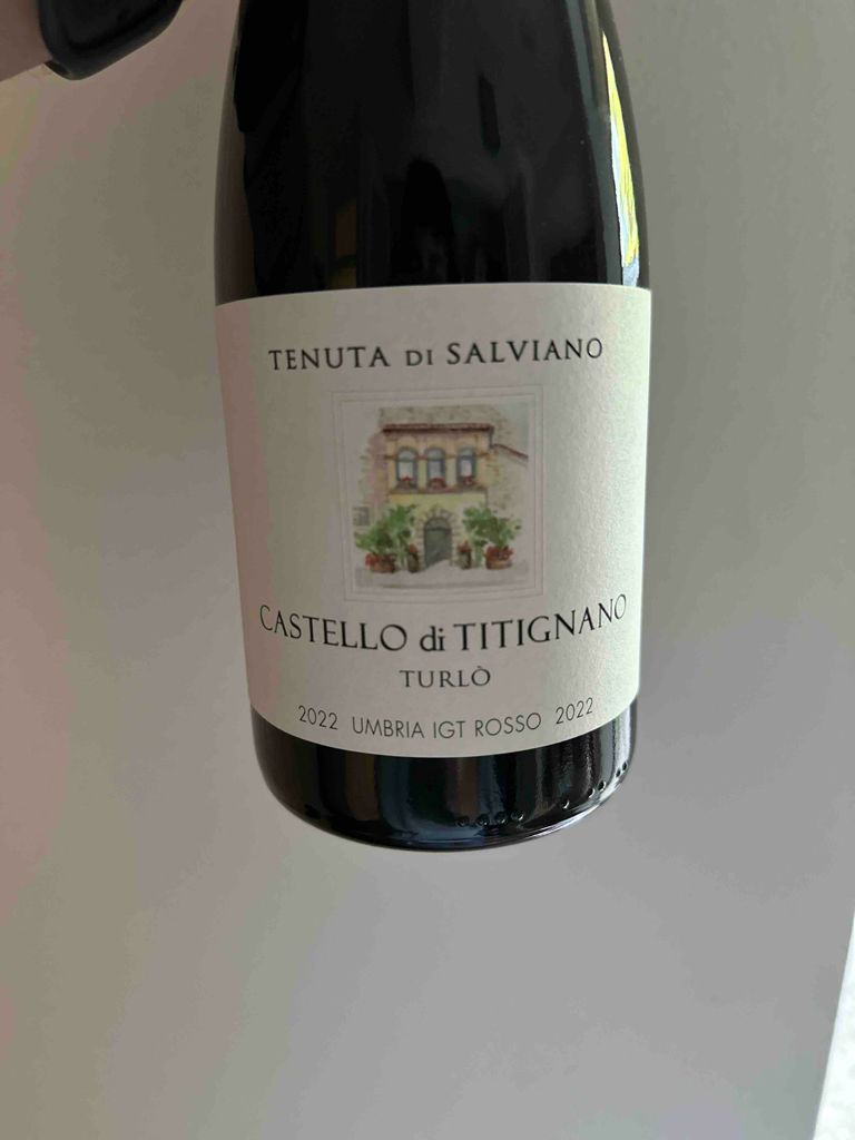2022 Tenuta di Salviano Umbria CASTELLO DI TITIGNANO TURLO Rosso, Italy ...