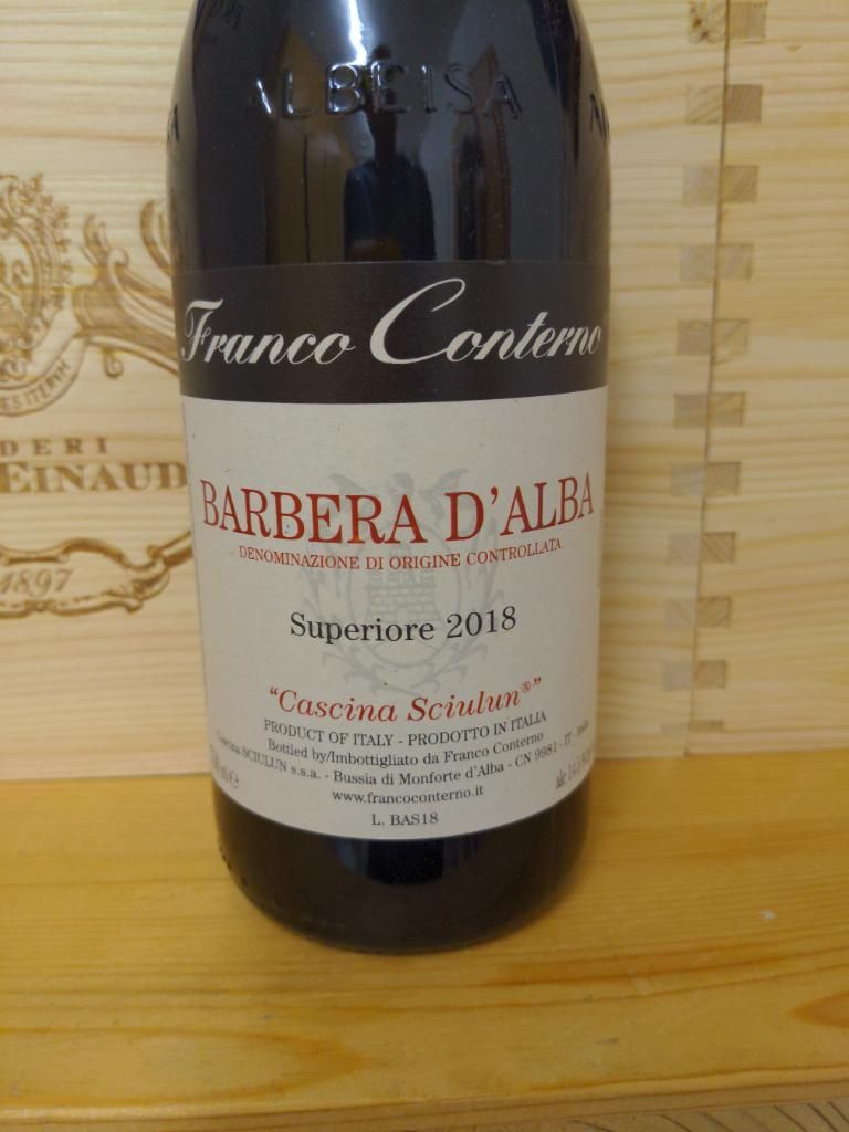 2018 Franco Conterno Barbera d'Alba Superiore Cascina Sciulun, Italy ...