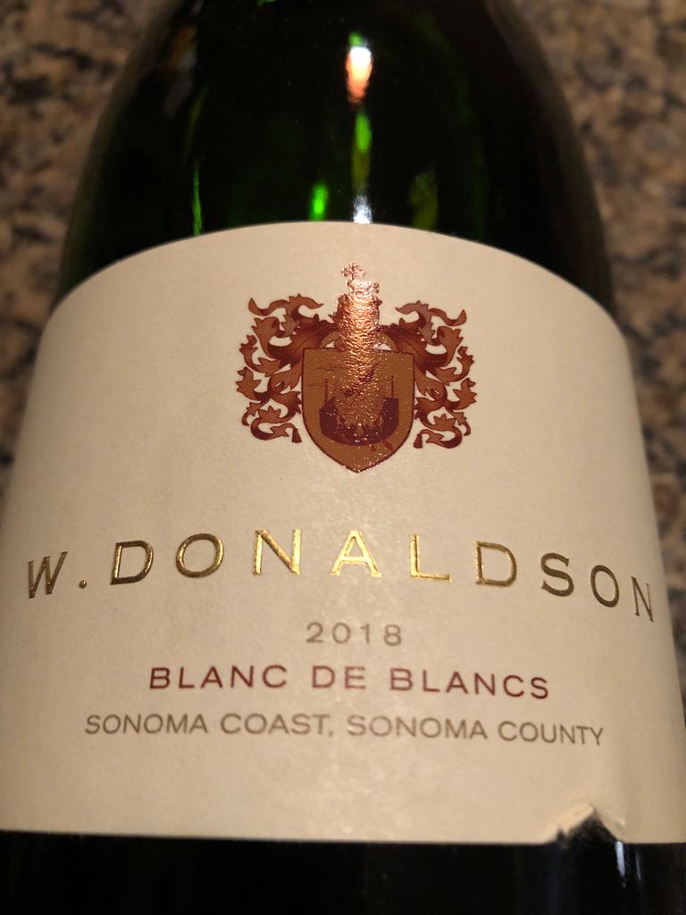 2018 W. Donaldson Chardonnay Blanc de Blancs, USA, California, Sonoma ...