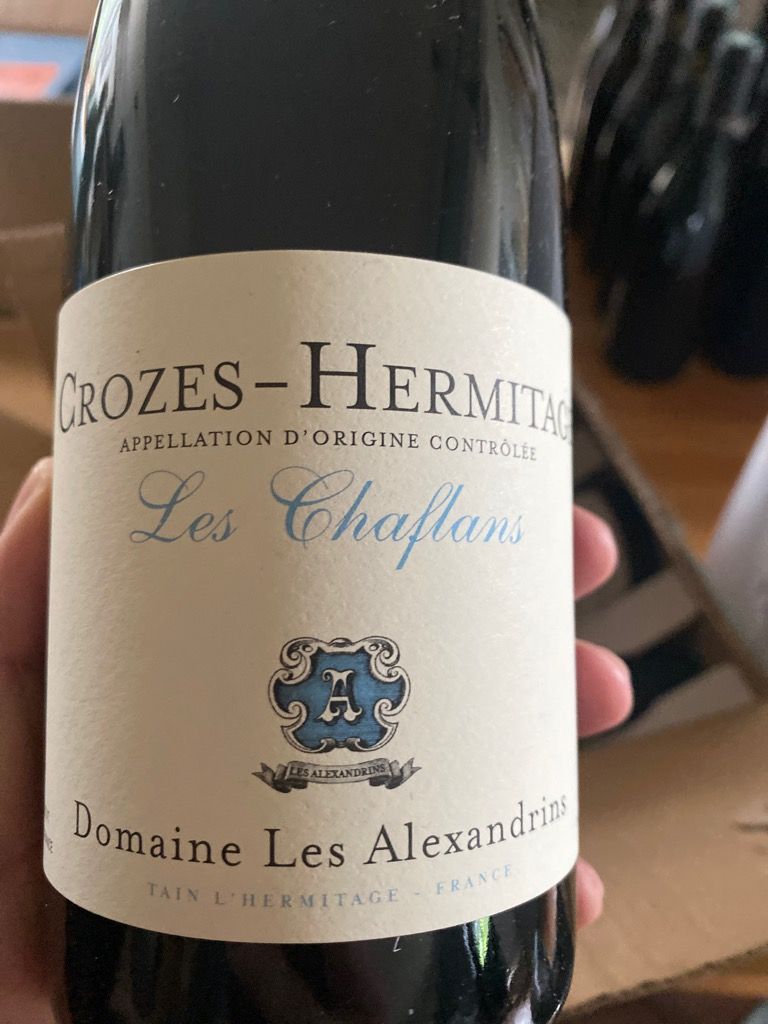 2022 Domaine les Alexandrins Crozes-Hermitage Les Chaflans, France ...