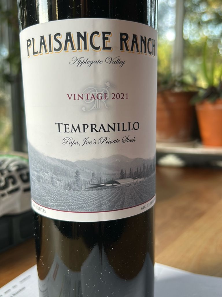 2021 Plaisance Ranch Tempranillo, USA, Oregon, Southern Oregon ...