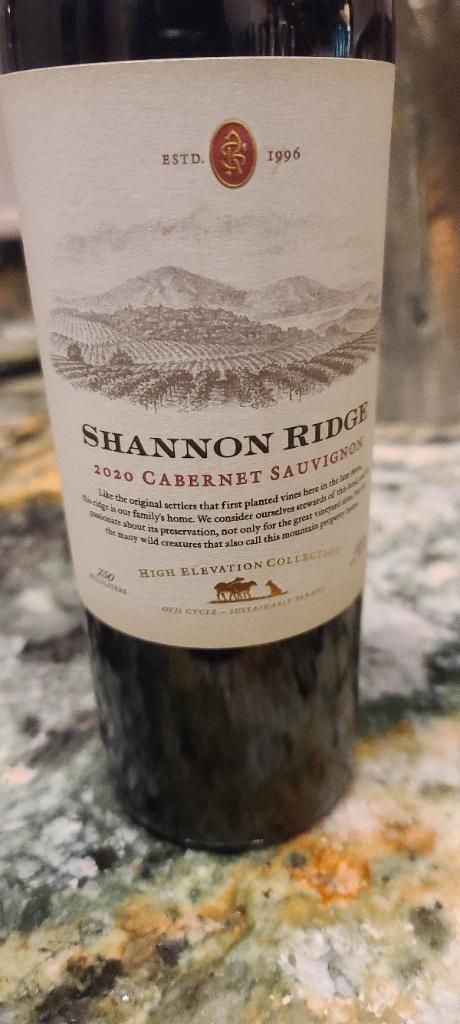 2022 Shannon Ridge Vineyard Cabernet Sauvignon, USA, California ...