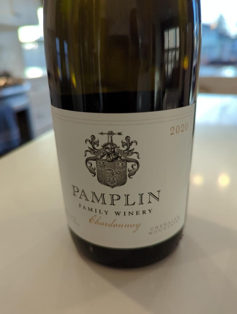 2020 Pamplin Family Winery Chardonnay, USA, Oregon, Willamette Valley ...