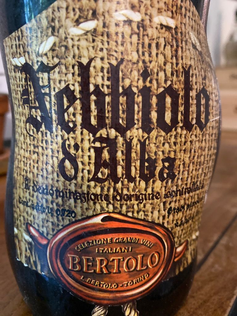 1971 L. Bertolo Nebbiolo d'Alba, Italy, Piedmont, Alba, Nebbiolo d'Alba ...