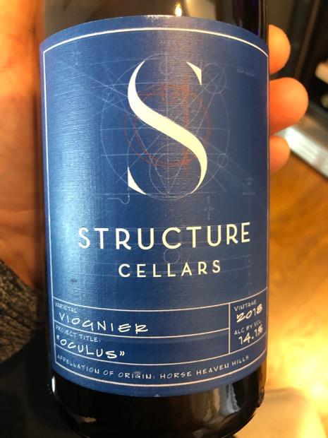 2018 Structure Cellars Viognier Oculus, USA, Washington, Columbia ...