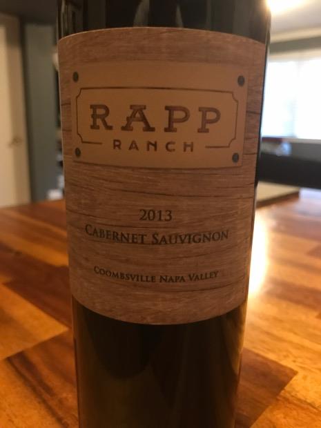 2013 Rapp Ranch Cabernet Sauvignon, USA, California, Napa Valley ...