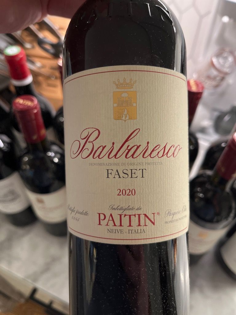 2020 Paitin di Pasquero-Elia Barbaresco Faset, Italy, Piedmont, Langhe ...
