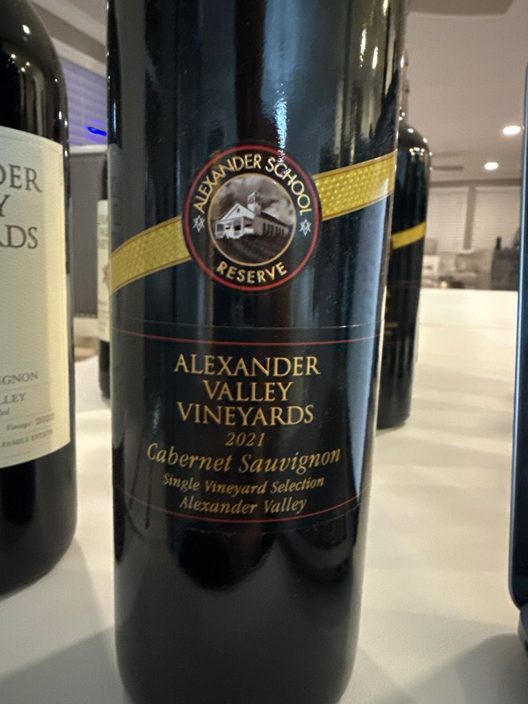 2021 Alexander Valley Vineyards Cabernet Sauvignon Alexander School ...