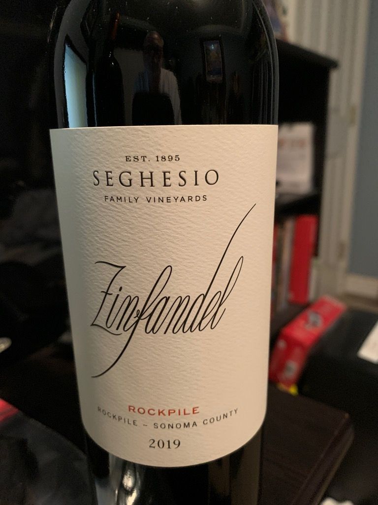 2019 Seghesio Family Vineyards Zinfandel Rockpile, USA, California ...