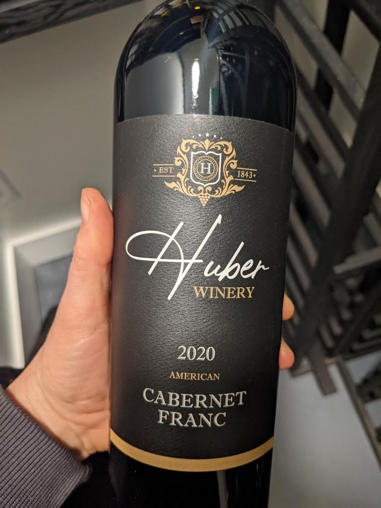 2020 Huber Winery Cabernet Franc, USA, Indiana, Indiana Uplands ...
