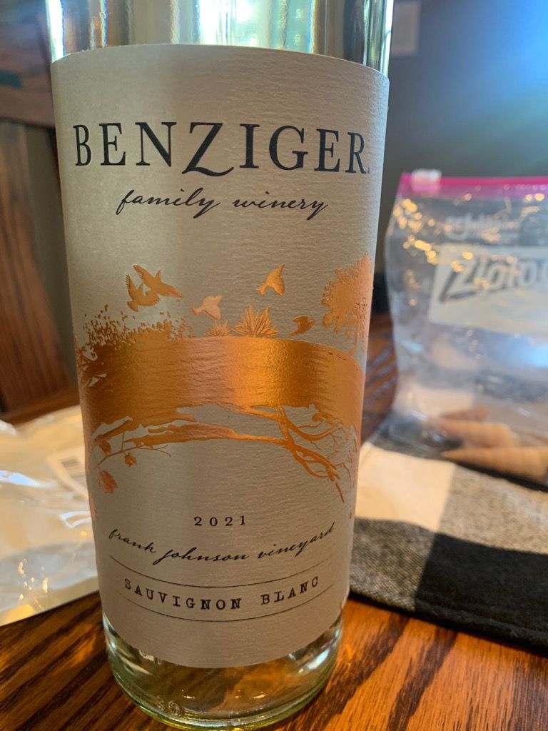 2021 Benziger Family Winery Sauvignon Blanc Frank Johnson Vineyard, USA ...
