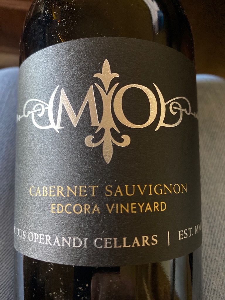 2019 Modus Operandi Cellars Cabernet Sauvignon Edcora Vineyard, USA ...