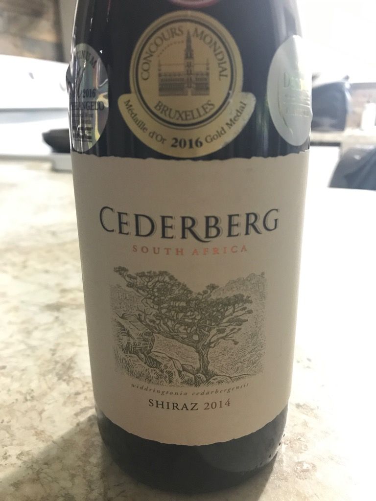 2014 Cederberg Shiraz, South Africa, Western Cape, Cederberg ...
