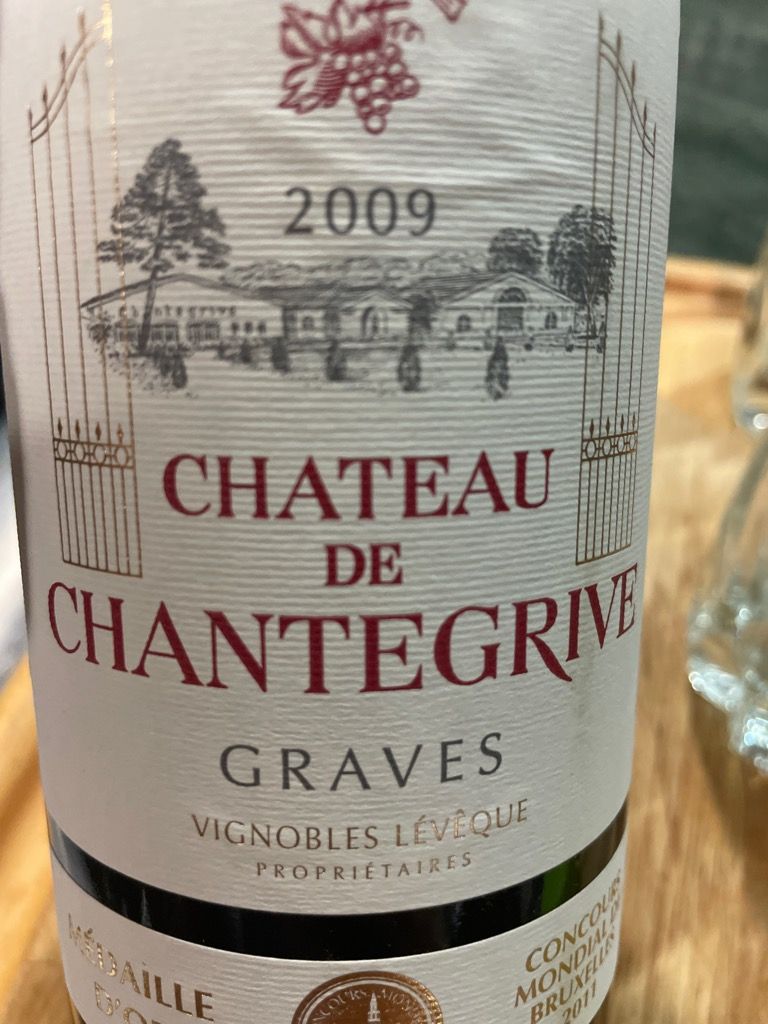 2009 Château de Chantegrive Henri Leveque Edition, France, Bordeaux ...