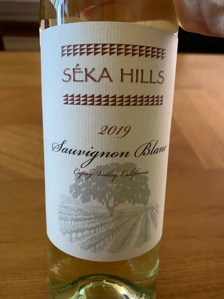 2019 Seka Hills Sauvignon Blanc, USA, California, Central Valley, Capay ...
