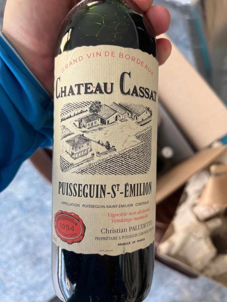1988 Château Cassat Puisseguin-St. Émilion, France, Bordeaux ...
