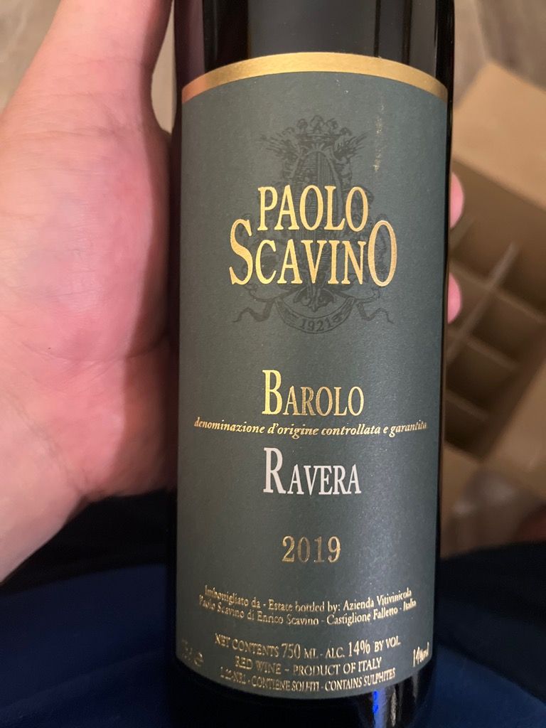 2019 Paolo Scavino Barolo Ravera, Italy, Piedmont, Langhe, Barolo ...