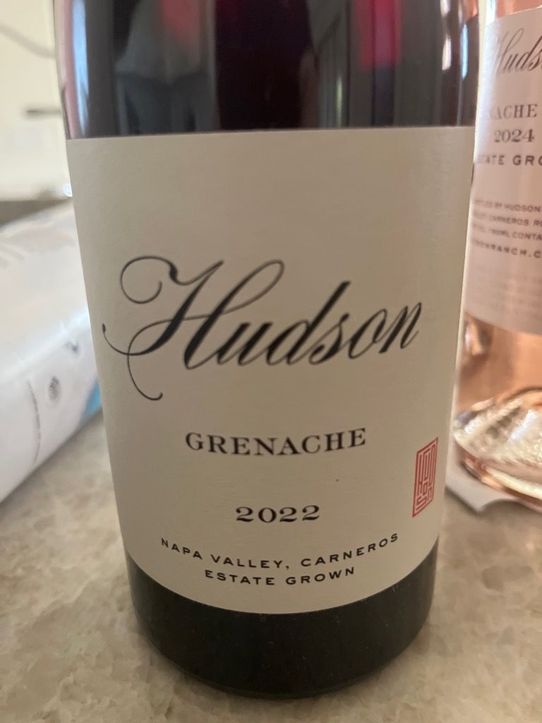 2022 Hudson Ranch Grenache, USA, California, Napa / Sonoma, Carneros ...